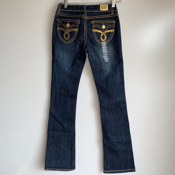 Miss Chic Jeans | Jeans | Nwt Miss Chic Embellished Gold Sequin Cz ...